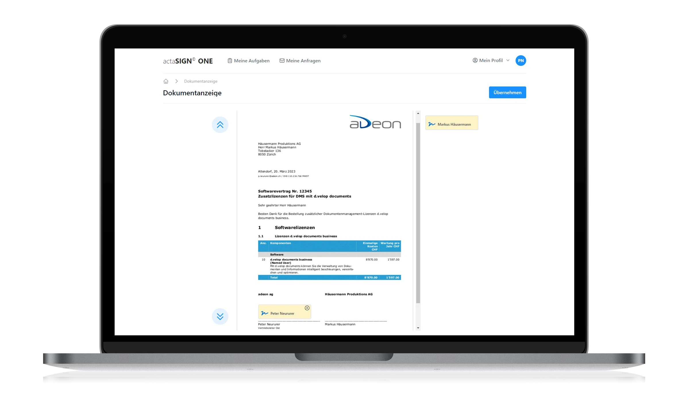 adeon sign connector | d.velop store